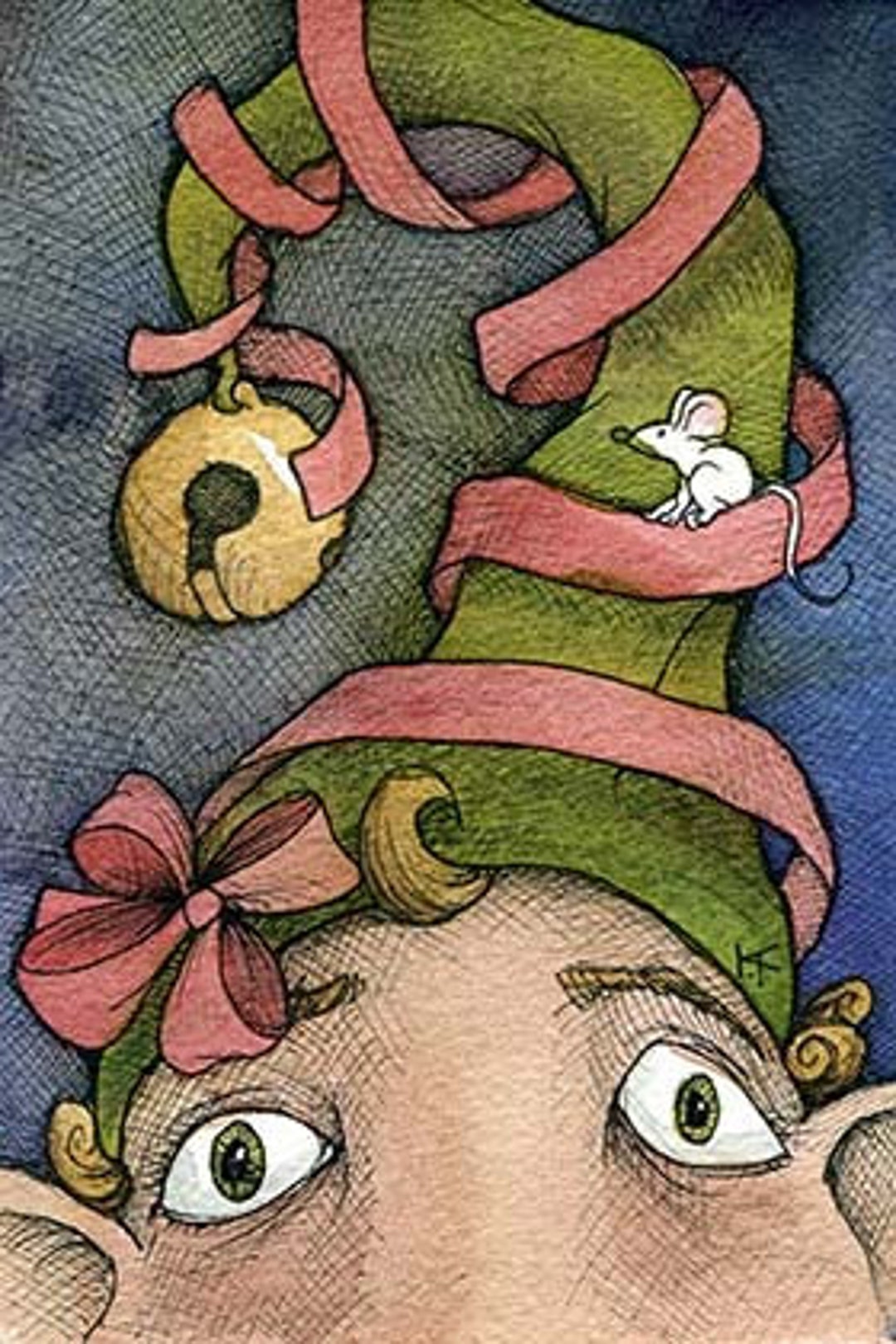 Whimsical Elf Art – Candy Mctwinkletoes" Digital Download Watercolor ...