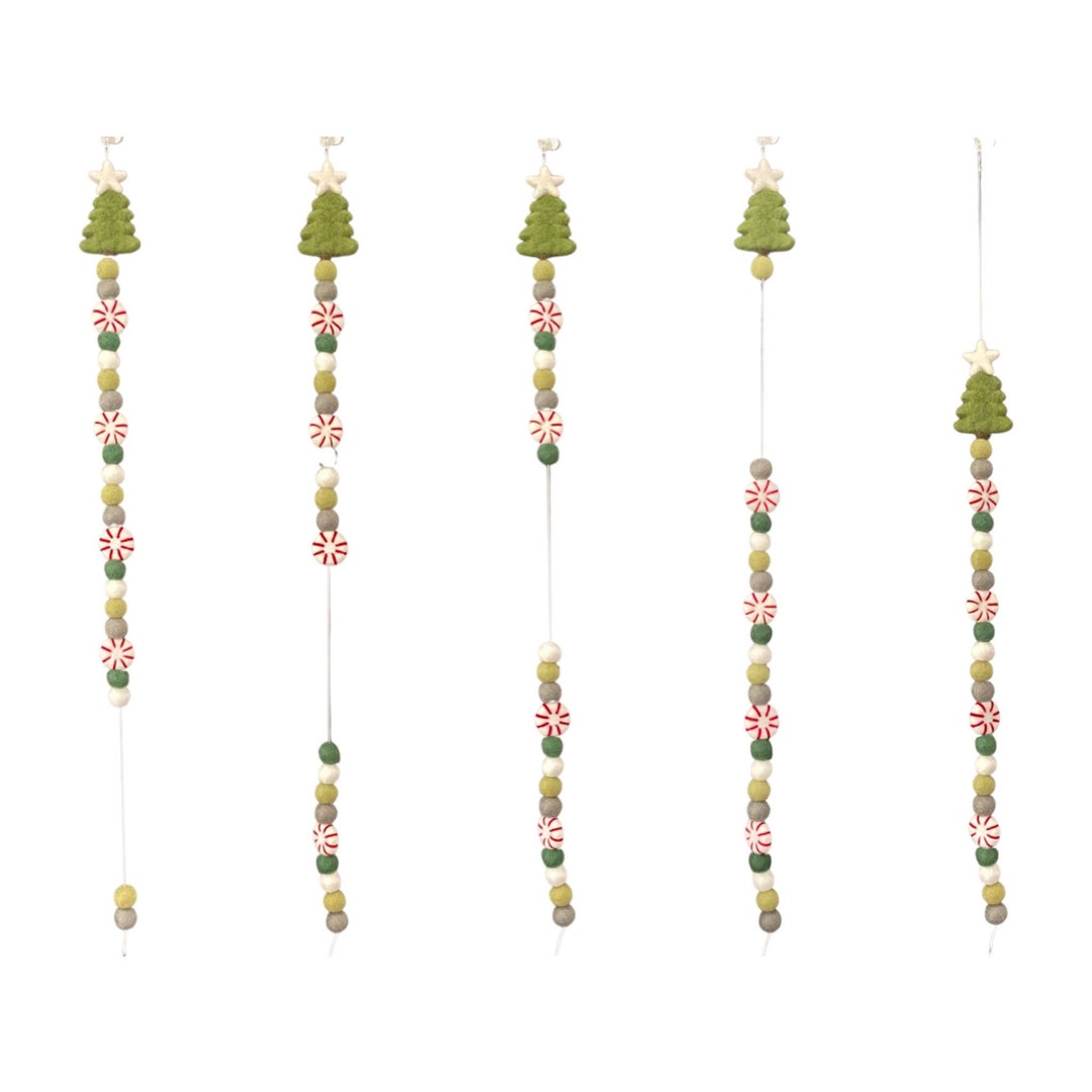 Felt Ball Christmas Countdown Garland: Holiday Decor - Etsy