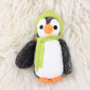 Felt Penguin-green Hat and Scarf - Etsy