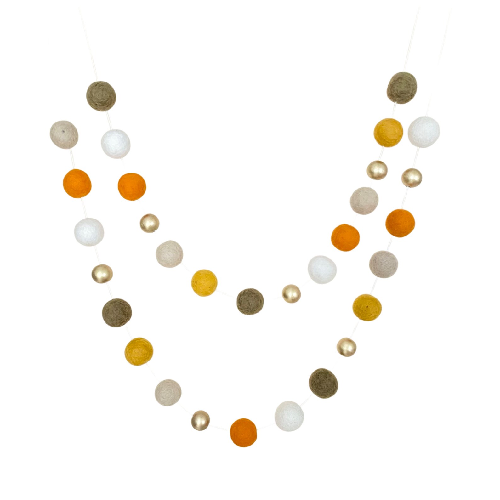 Sweet Pumpkin Spice Fall Garland Fall Felt Ball Garland - Etsy