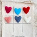Felt Heart Tic Tac Toe Game: Handprinted Valentine's Travel Toy - Etsy