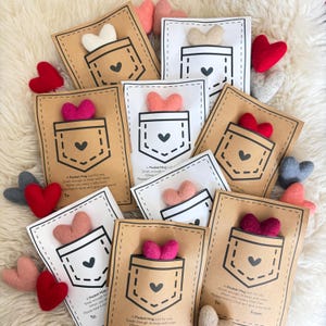 Pocket Hug Valentine PDF | Digital File | Felt Hearts Sold Separately ...