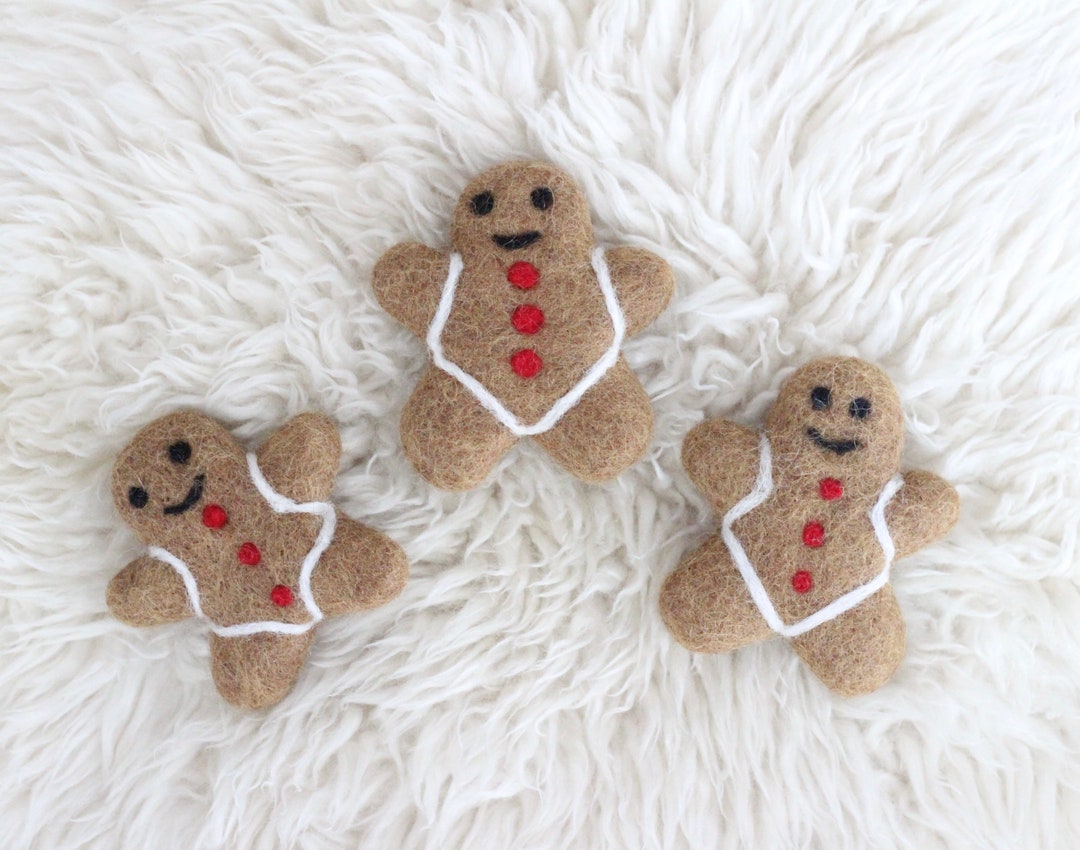 Felt Gingerbread Pieces - Etsy