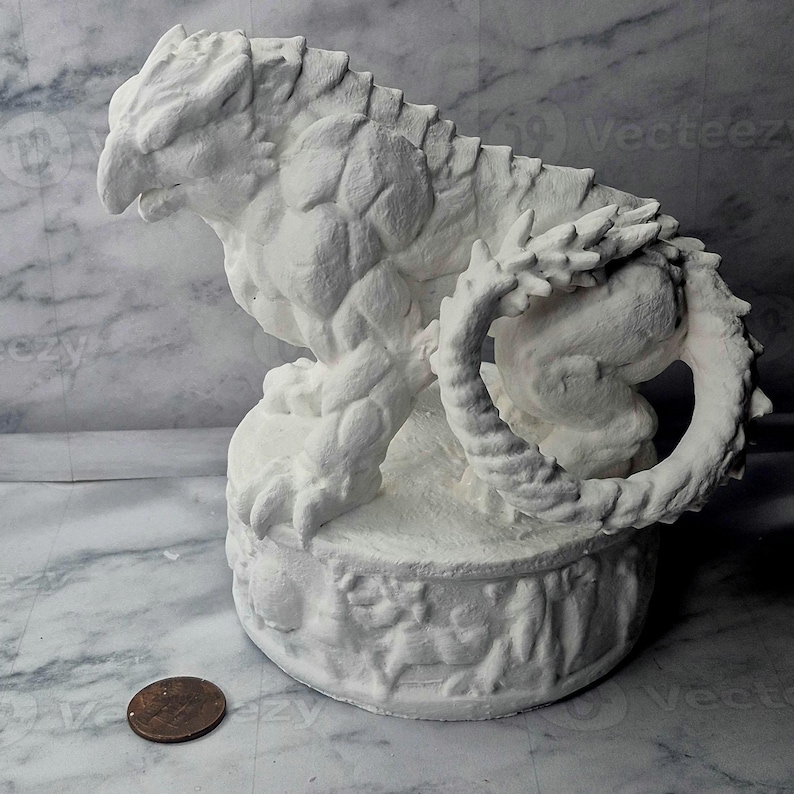 Griffin God Statue Replica Fantasy Beast Sculpture Dark Academia Home ...