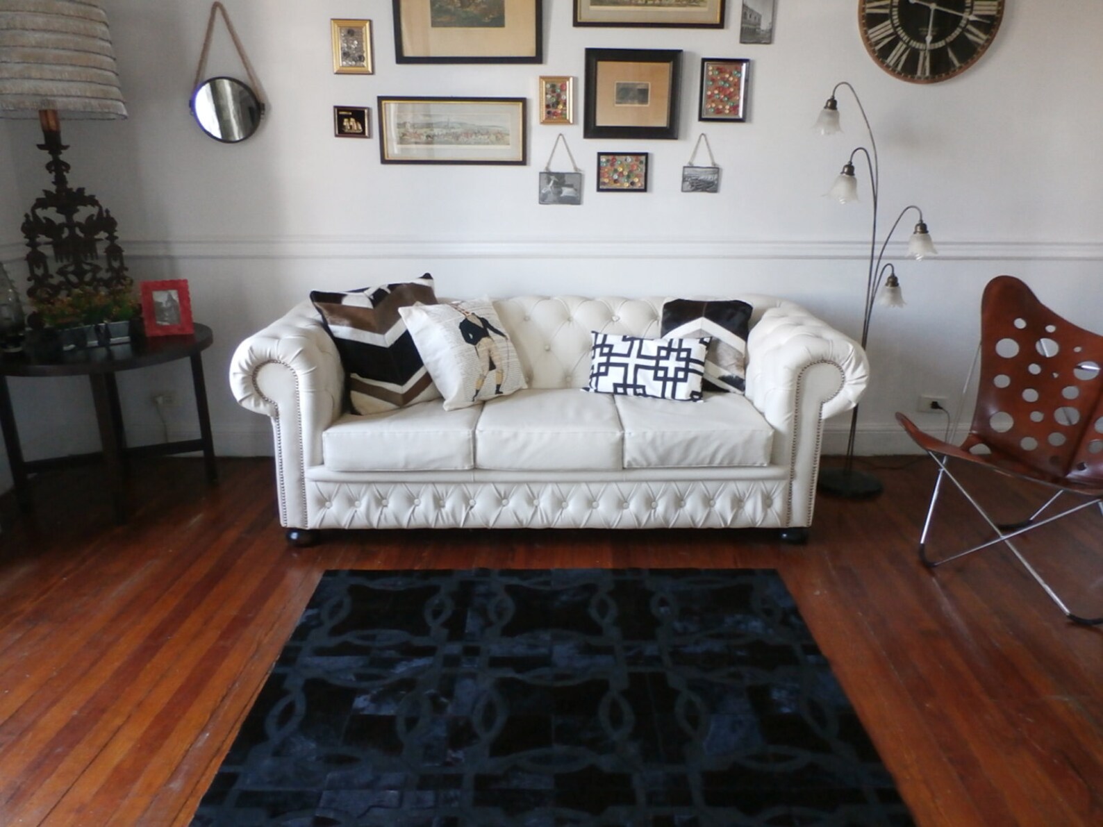 Handmade Black Cowhide Patchwork Rug Black Leather Rug - Etsy