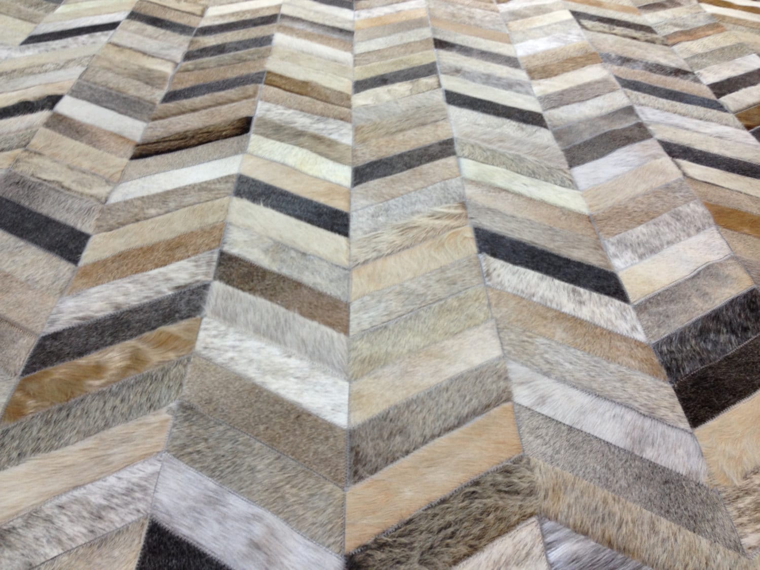 Handmade Chevron Cowhide Patchwork Rug Custom Cow Hide Rug - Etsy