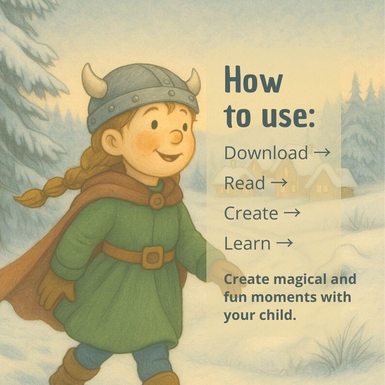 Norwegian Heritage Winter Storybook & Ice Crafts Activity Pack (digital ...