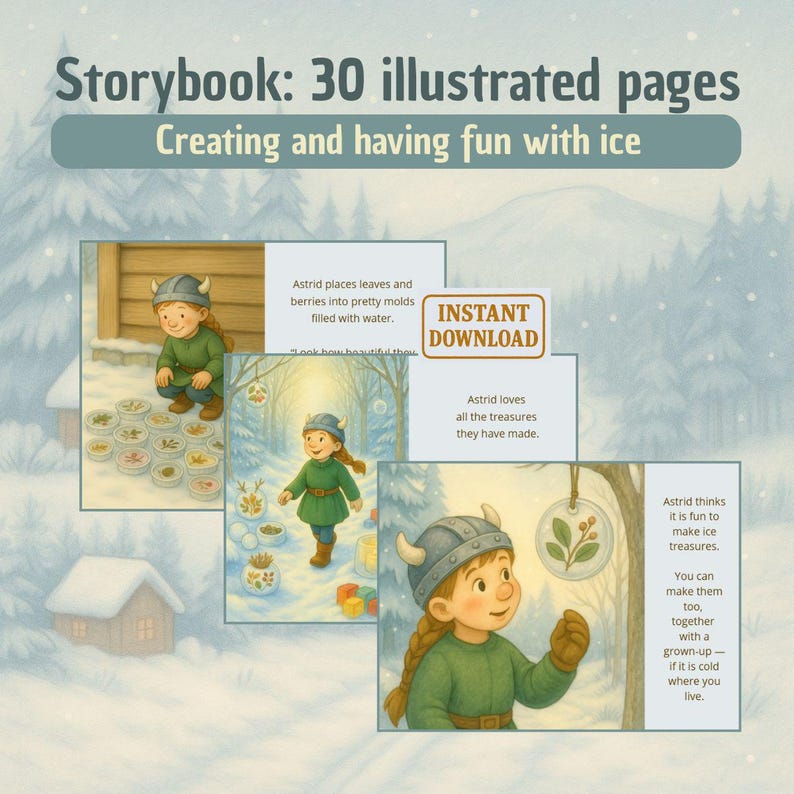 Norwegian Heritage Winter Storybook & Ice Crafts Activity Pack (digital ...