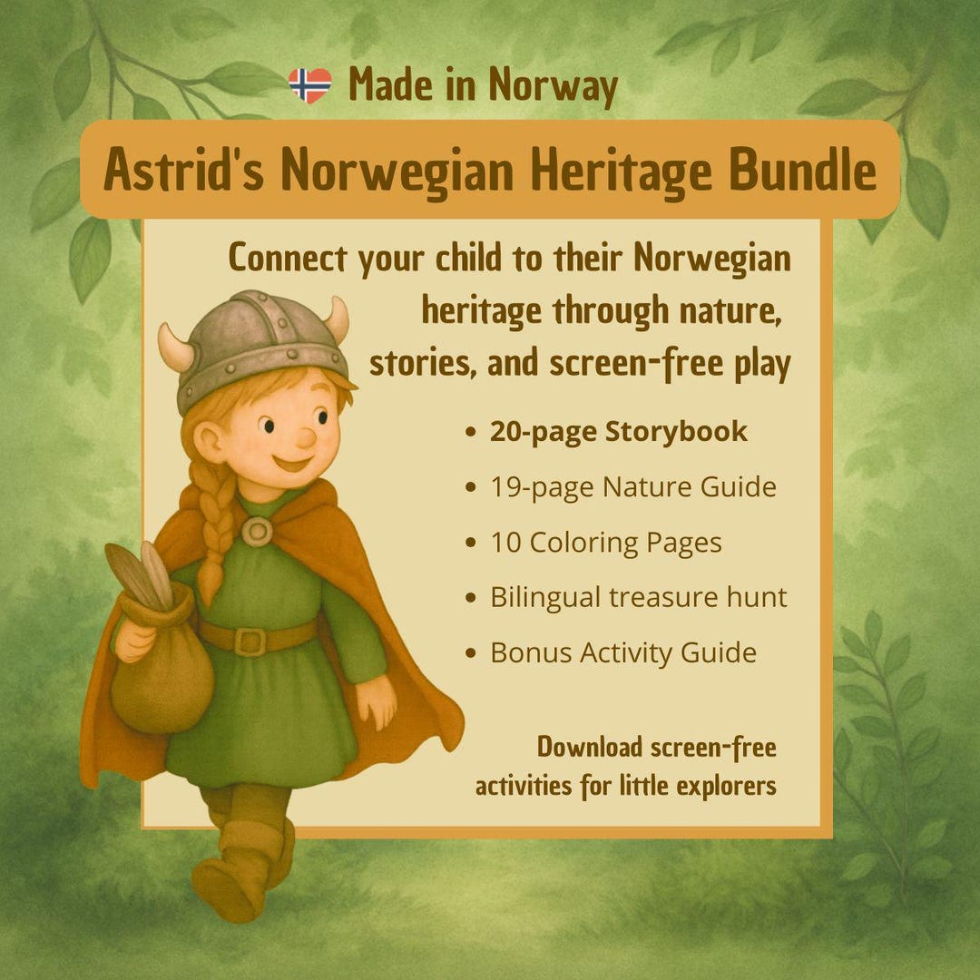 Norwegian Heritage Activity Bundle | Viking Girl Storybook | Nature ...