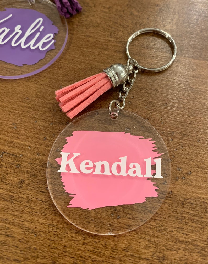 Personalized Acrylic Keychain - Etsy