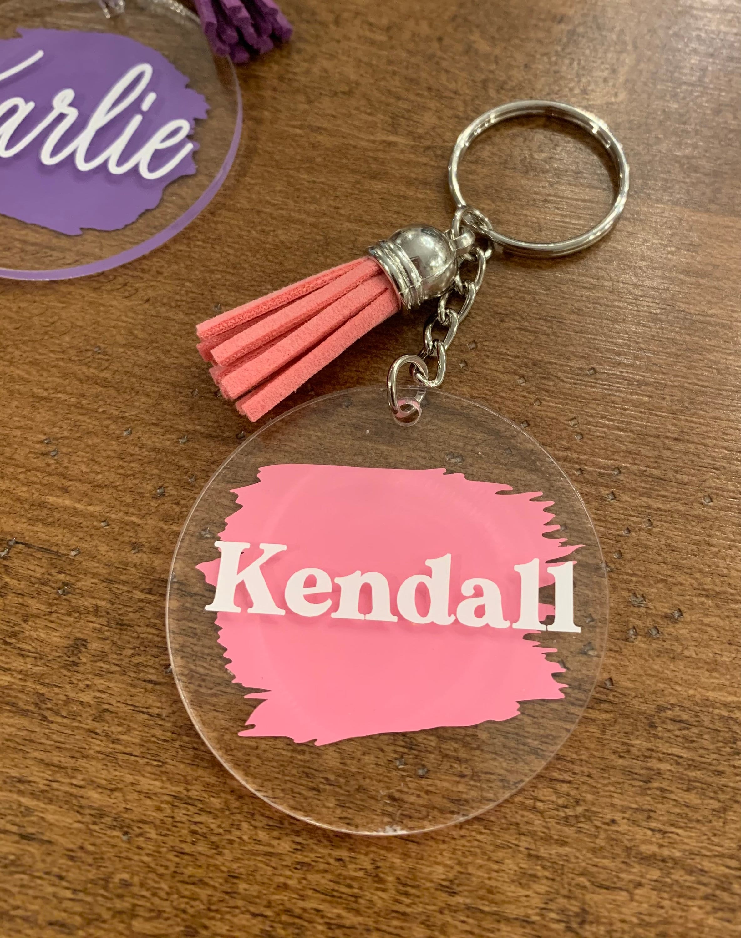 Personalized Acrylic keychain | Etsy