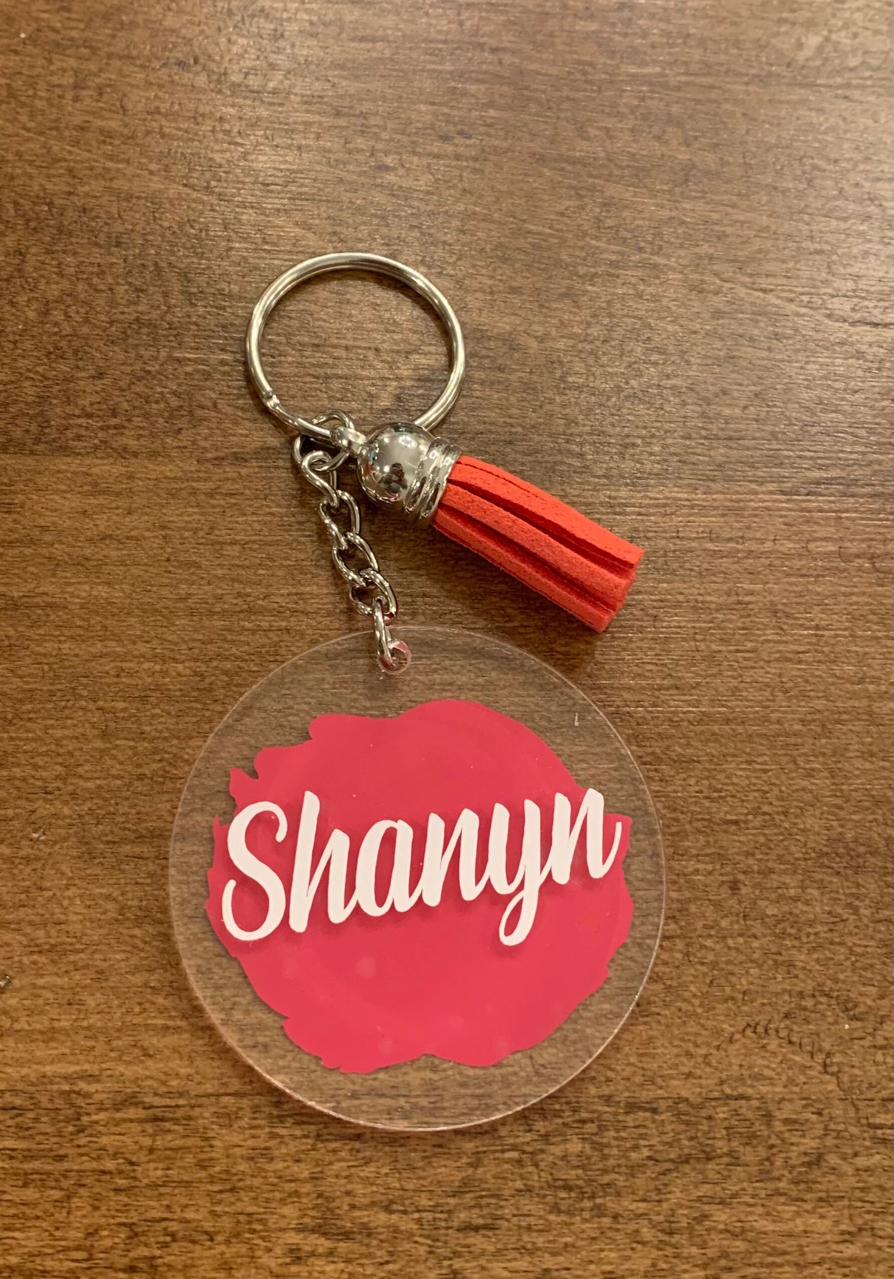 Personalized Acrylic keychain | Etsy