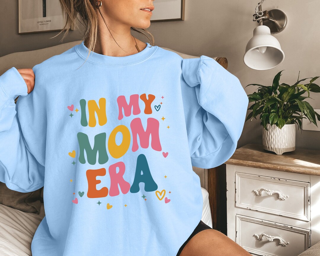 In My Mom Era Sweatshirt, Mommy to Be Shirt, Funny Pregnancy ...