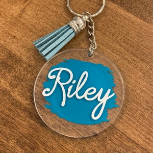 Personalized Acrylic Keychain - Etsy