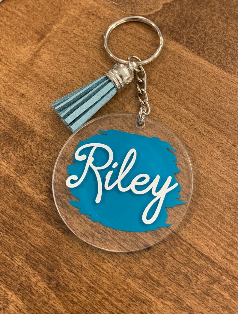 Personalized Acrylic Keychain - Etsy