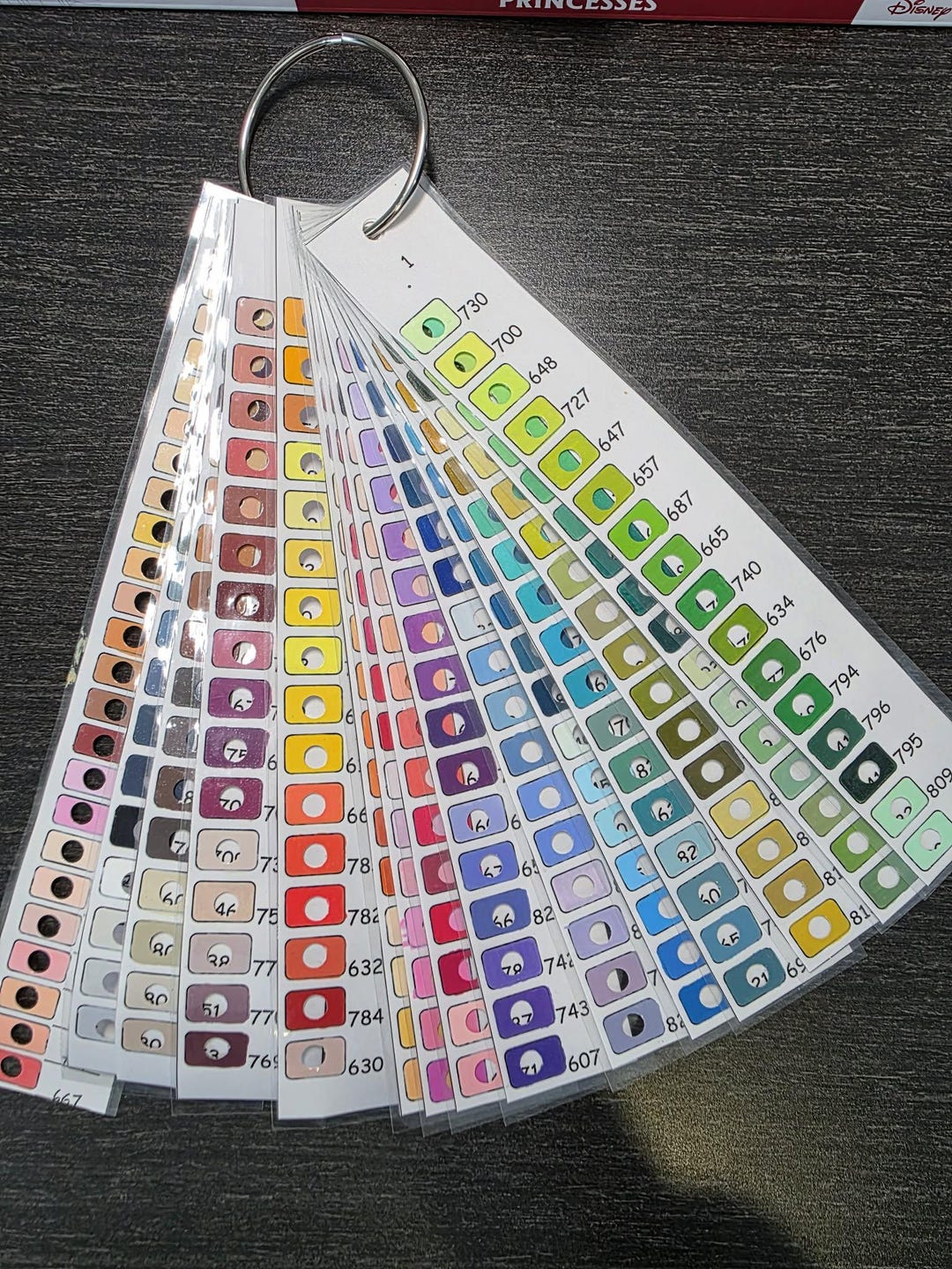 Blank Color Chart That Matches Your Storage Box - Etsy