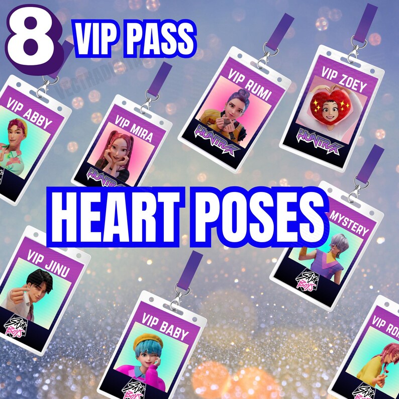 Kpop Demon Hunters VIP Access Pass | Huntrix & Saja Boys Printable ...