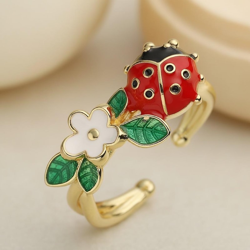 Ladybug Ring - Etsy