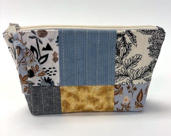 Quilted Patchwork Zipper Pouch! - Etsy