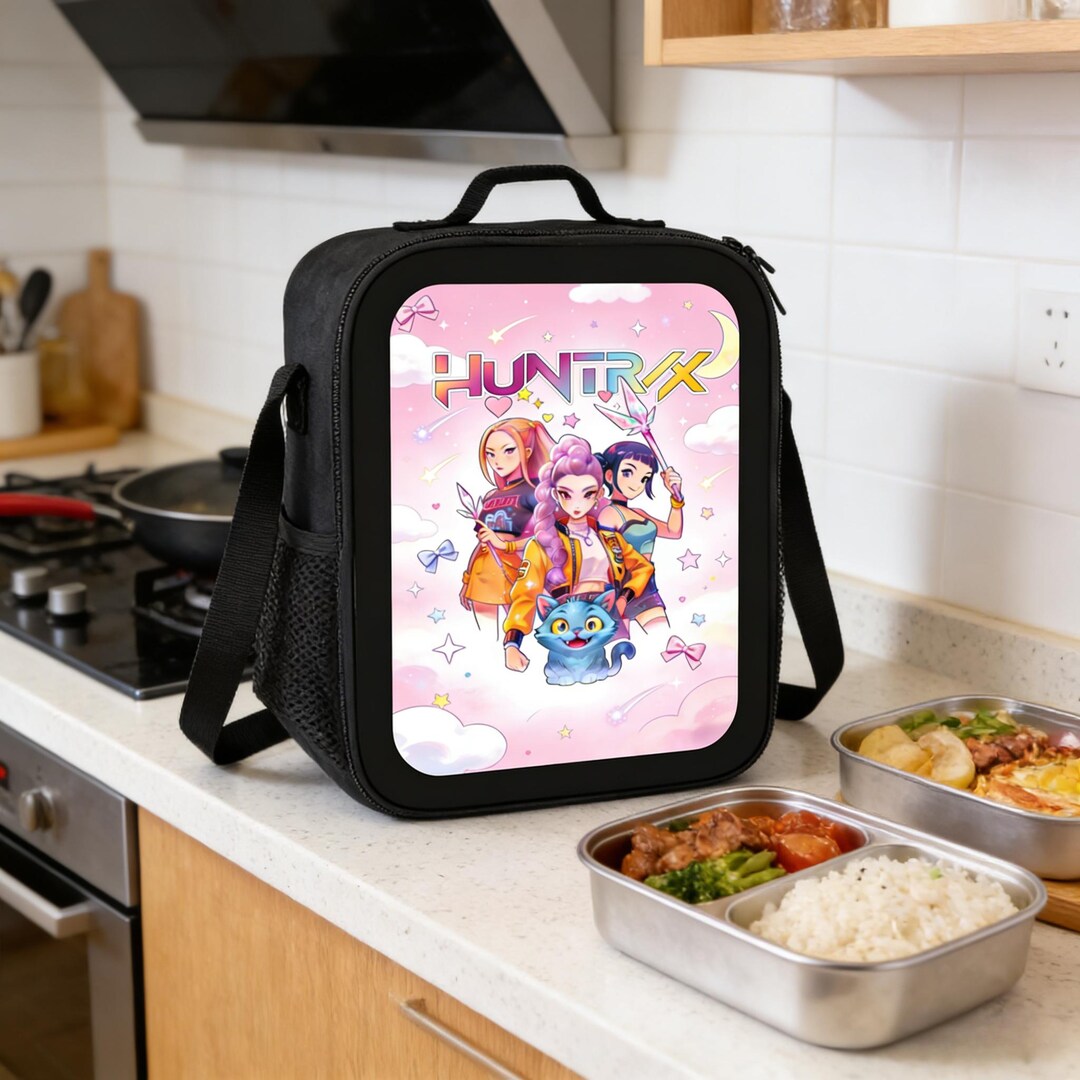 Huntrix Lunch Bag, Kpop Demon Hunters Insulated Lunch Box - Gift for ...