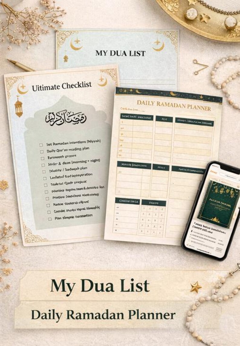 Ramadan Planner 2026 | Islamic Journal, Quran Tracker ,printable PDF - Etsy