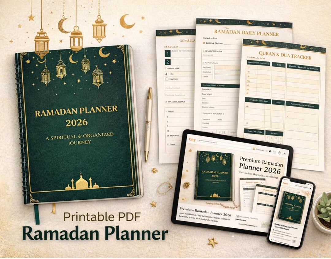 Ramadan Planner 2026 | Islamic Planner| Daily Ramadan Journal |quran ...