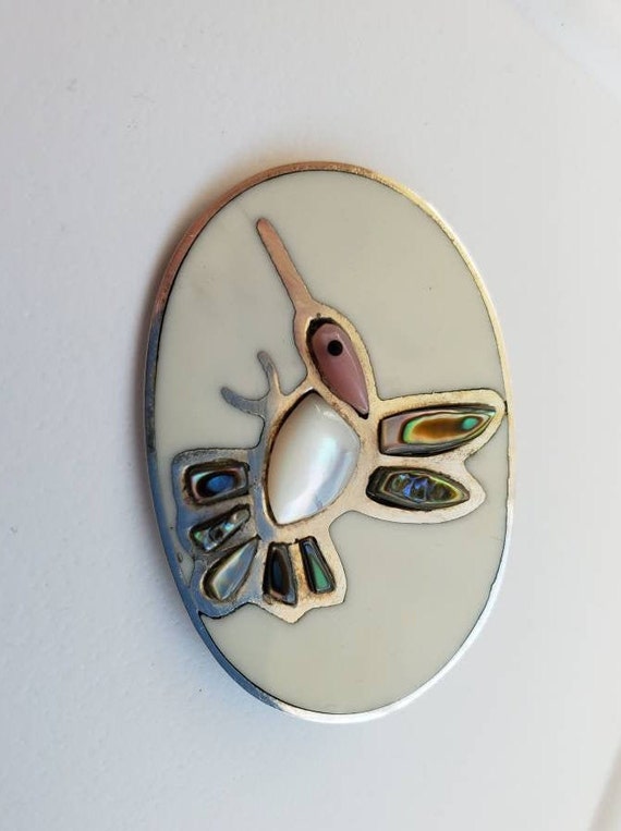 Alia Hummingbird Pin Brooch Pendant Sterling Silver J… - Gem