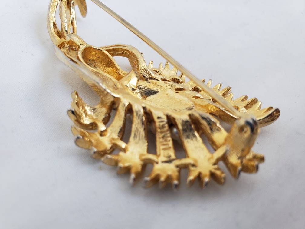 LISNER Pearl Brooch Gold Costume Jewelry Lisner Jewelry | Etsy