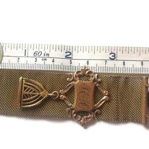 Early 1900s Mesh Fob Watch Chain Victorian Watch Chain With Charms With ...