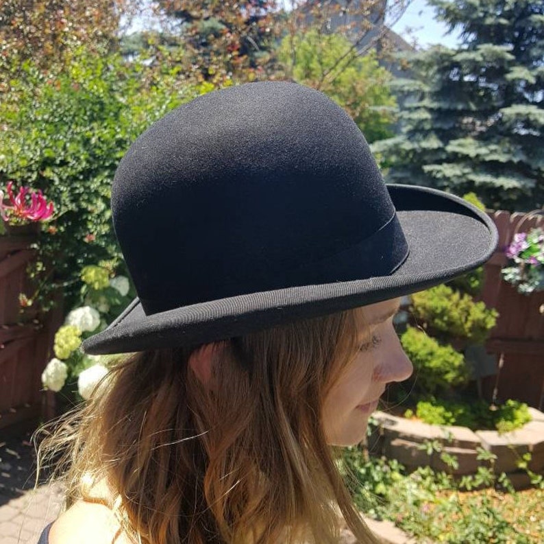 Authentic Vintage Bowler Hat Mens, Derby Hat, Mens Hats, Wool Hat ...