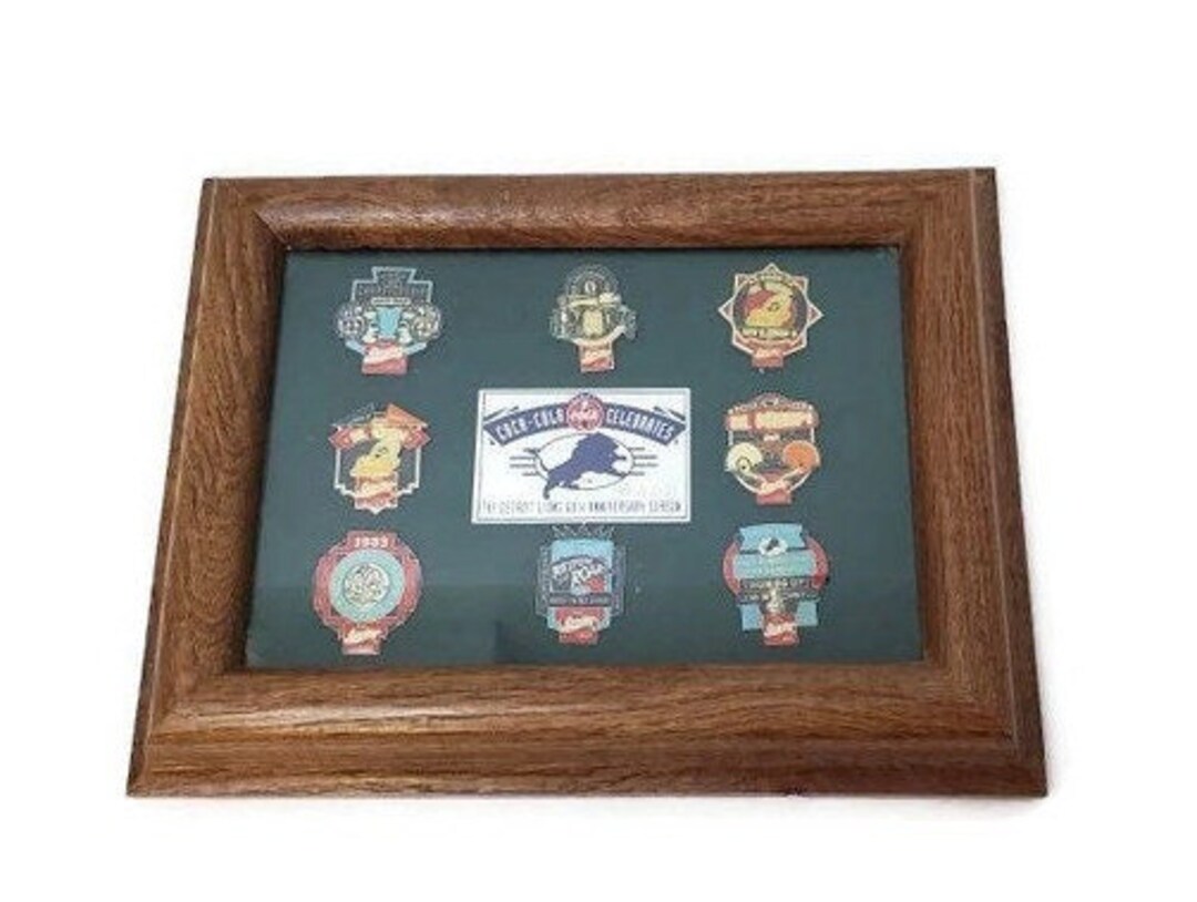 1993 Detroit Lions 60th Anniversary Collectible Pins Coca-cola Art ...