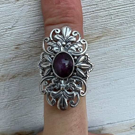 Antique Oversized Ring Indian Star Ruby, Rings For Wo… - Gem