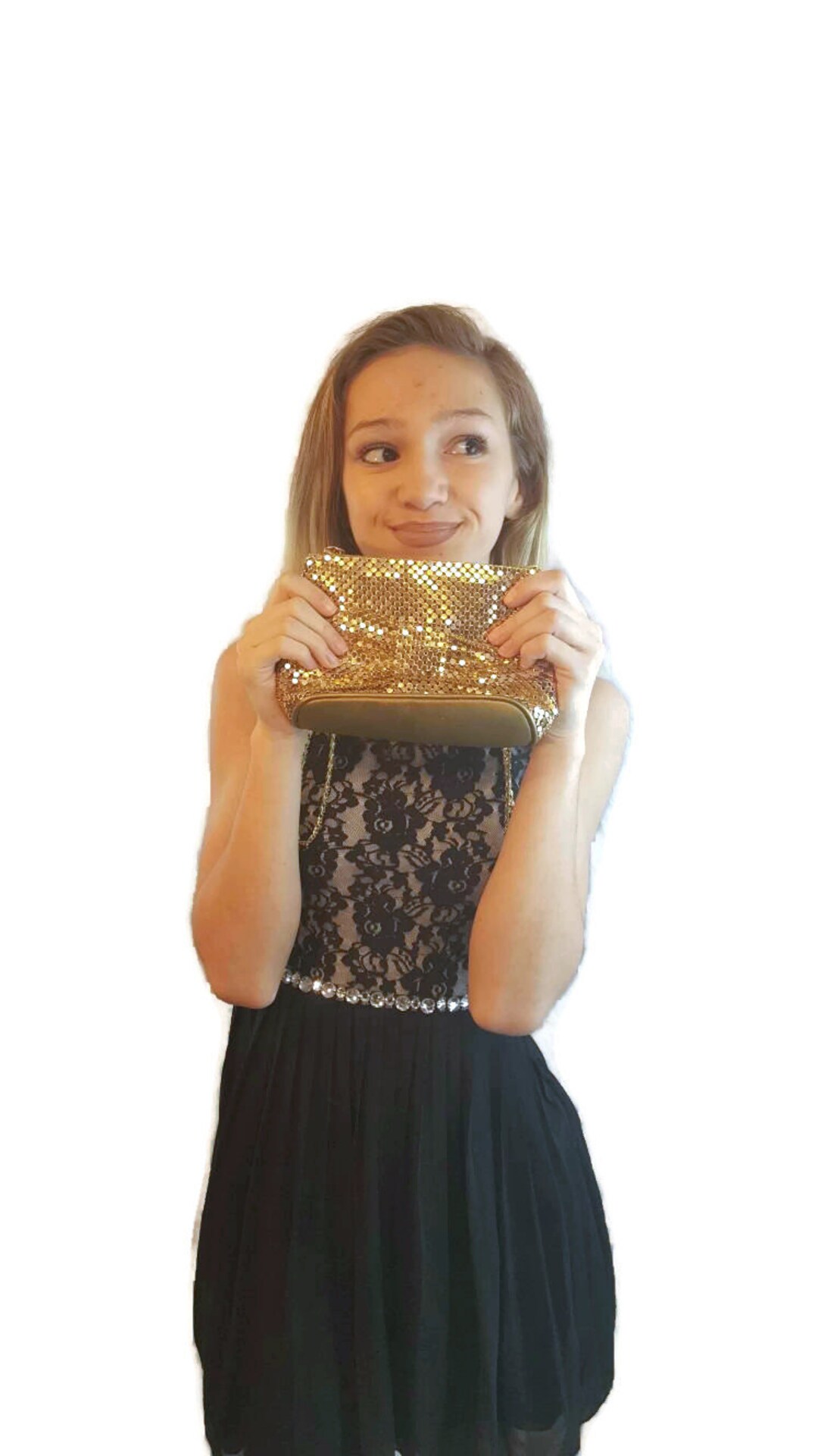 Gold Mesh Purse, Gold Mesh Bag, Vintage, Purses, for Women, for ...
