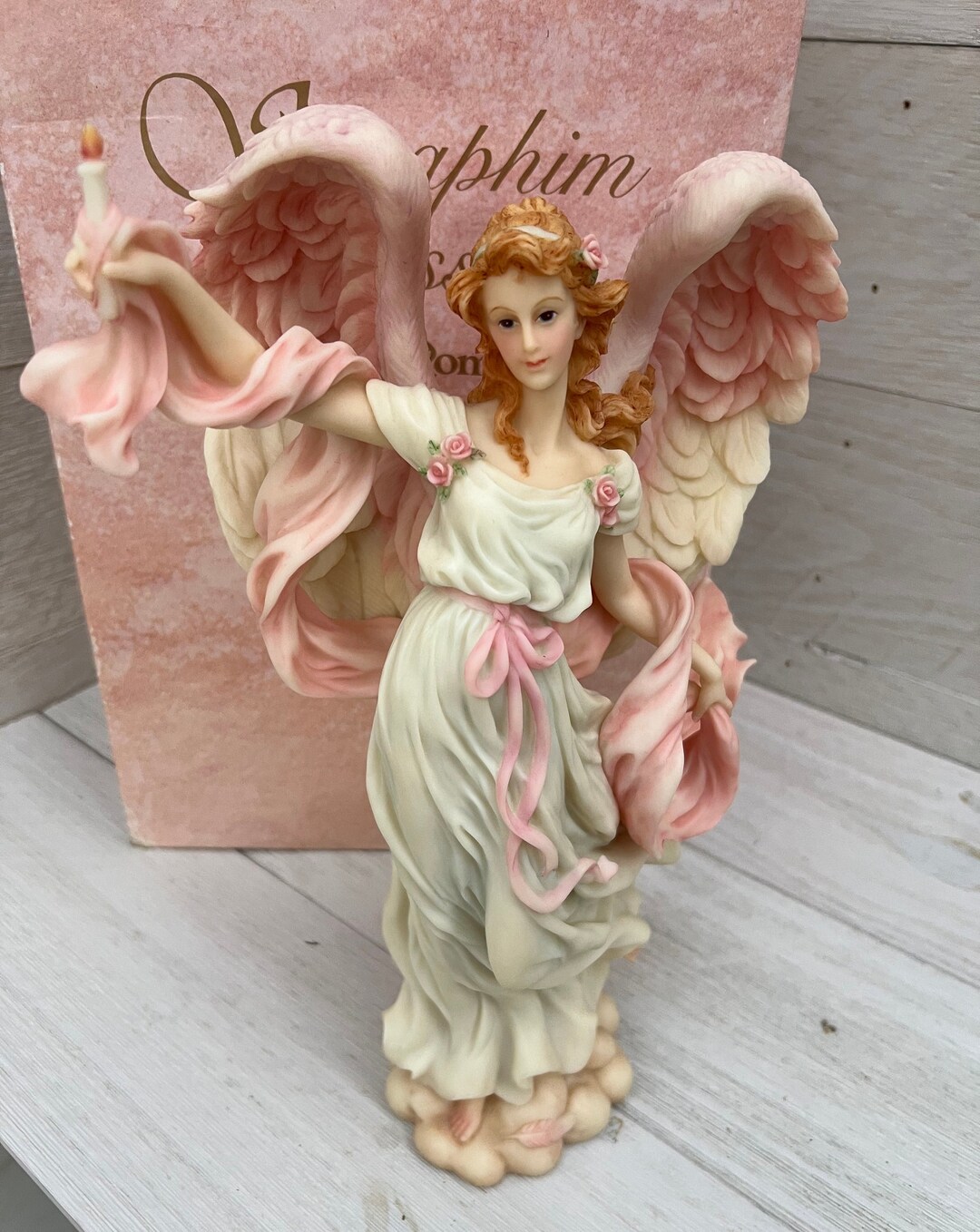 Large Seraphim Classics Angel Hope Light in the Distance Angel, 12 Inch ...
