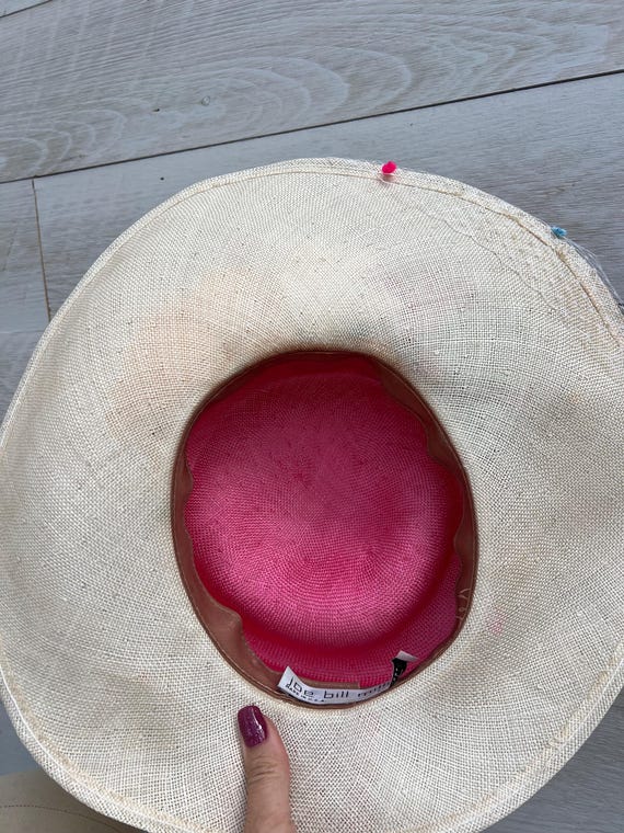 Vintage Joe Bill Miller Sisal Straw hat, Rainbow, Col… - Gem