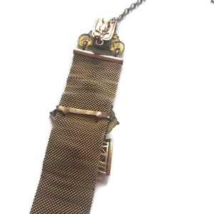 Early 1900s Mesh Fob Watch Chain Victorian Watch Chain With Charms With ...