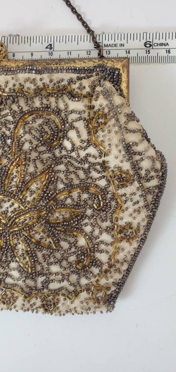 1920s Dance Purse Vintage Wedding Evening Beaded Bag … - Gem