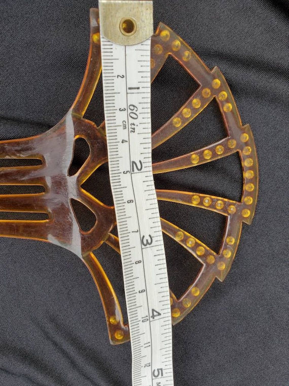 Antique Hair Comb Red Rhinestone 1930s Hair Combs, We… - Gem