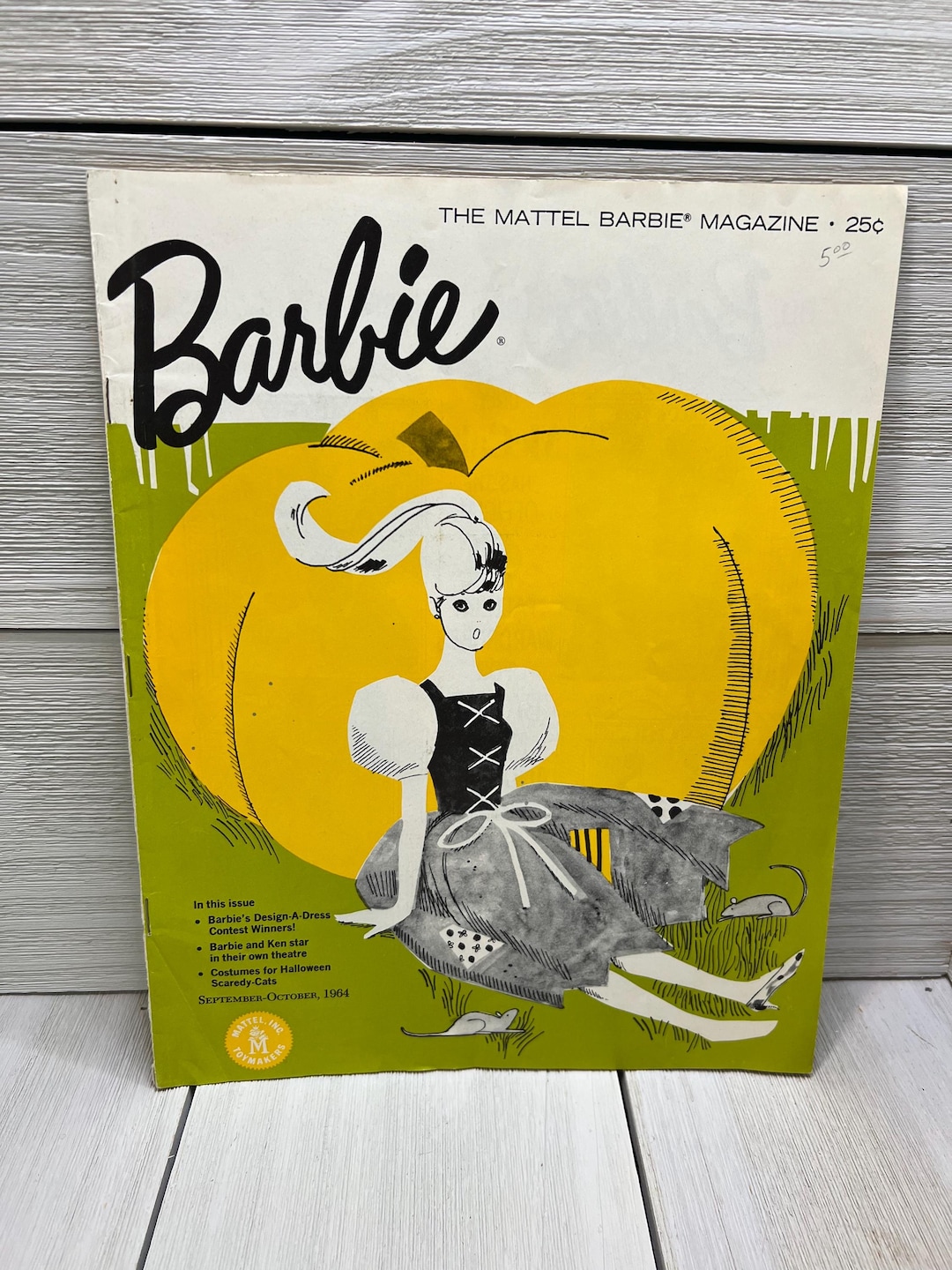 Original the Mattel Barbie Magazine, September to October 1964, Barbie ...