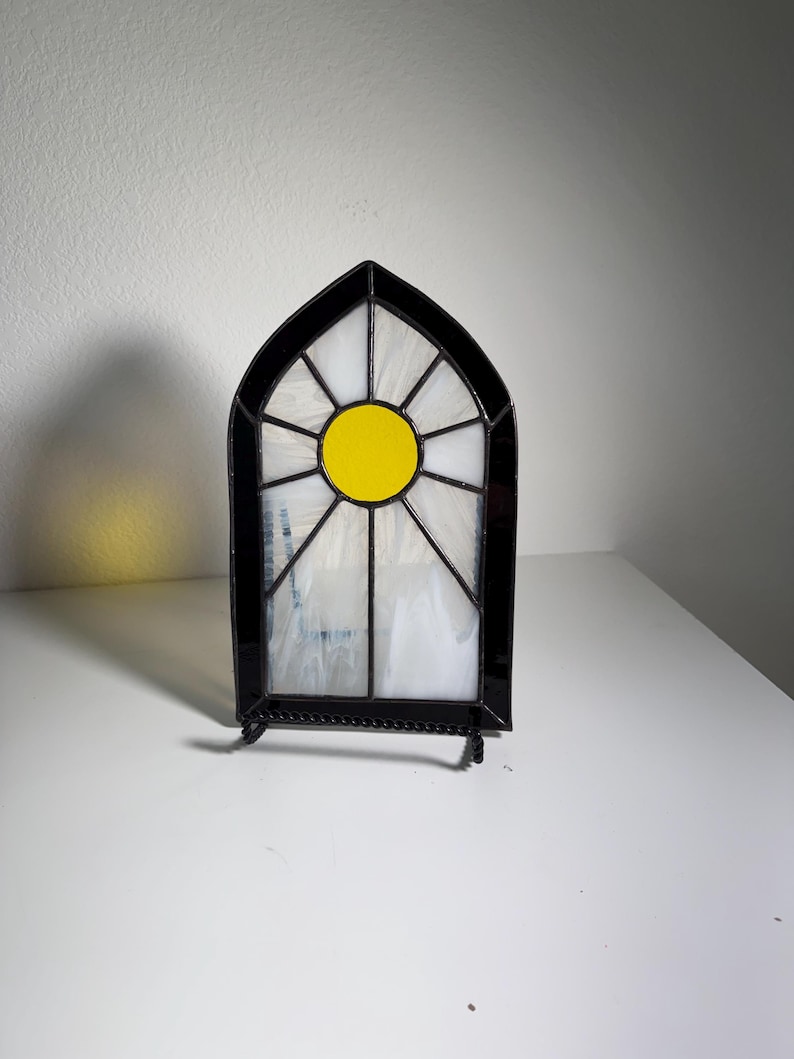 Stained Glass Sun Window – Handmade Architectural Glass Art - Etsy