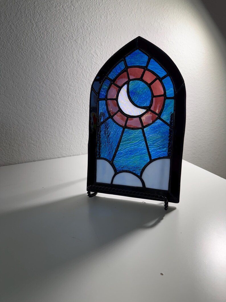 Windows of Light – Handmade Stained Glass Panel Set (3 Pieces) - Etsy