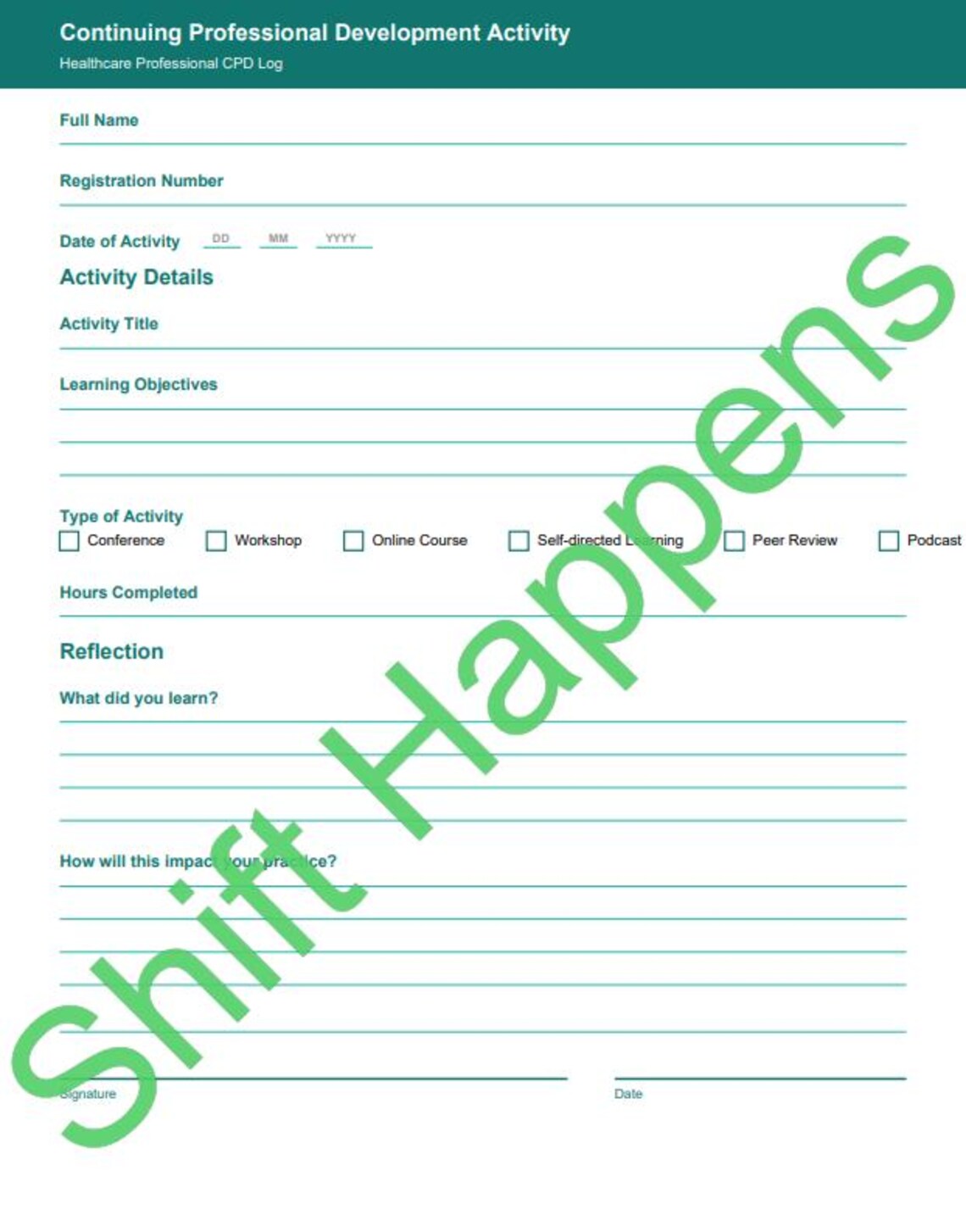 Ambulance Incident Reflection Template - Etsy
