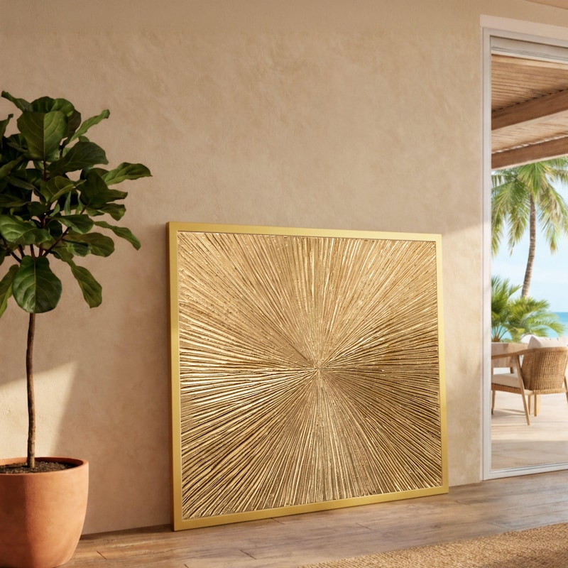 Sunburst Gold Wall Art - Etsy