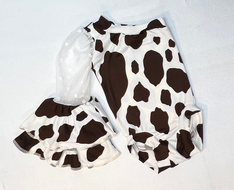 One Shoulder Cow Print Leotard - Etsy