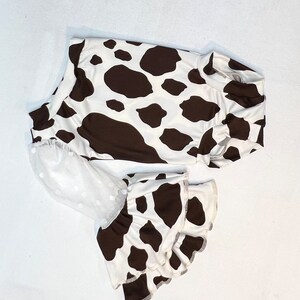 One Shoulder Cow Print Leotard - Etsy
