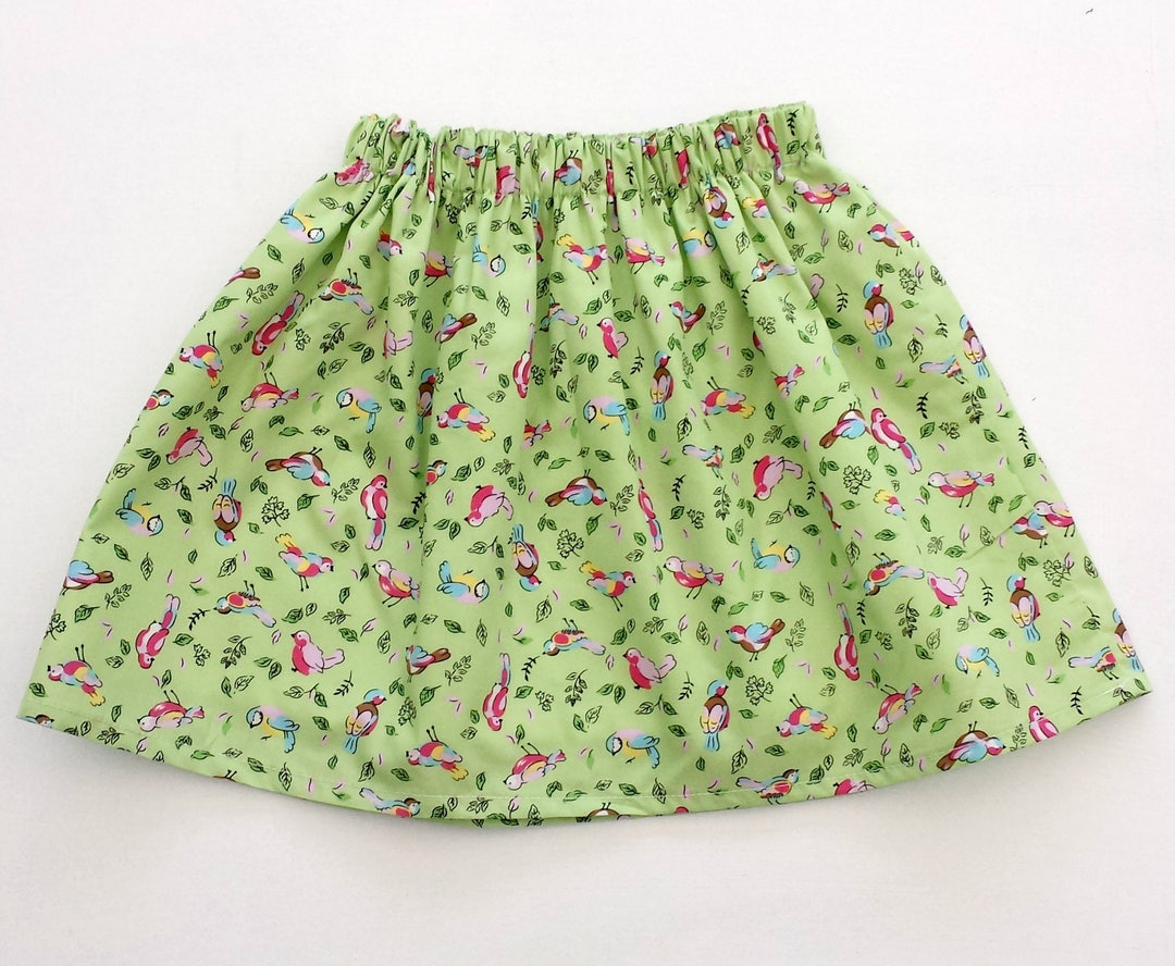 Birds Skirt, Girls Skirt, Girls Party Skirt, Bird Clothing, Summer ...