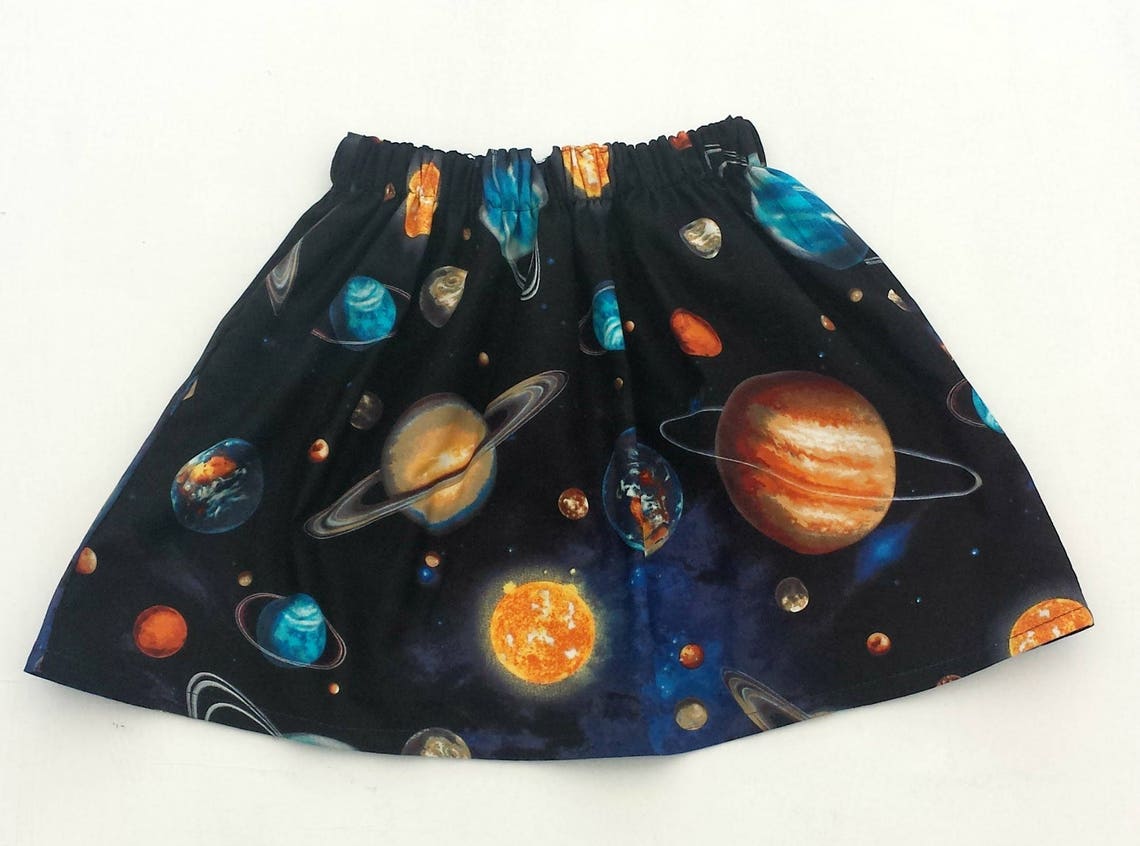Planets Skirt Outer Space Space Skirt Space Outfit Planet - Etsy