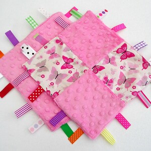 Baby Girl's Taggie, Baby Girl's Taggy, Baby Girl's Lovey Lovie, Minky ...