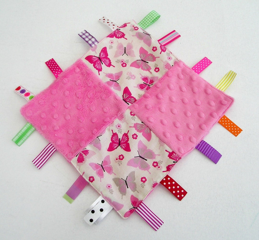 Baby Girl's Taggie, Baby Girl's Taggy, Baby Girl's Lovey Lovie, Minky ...