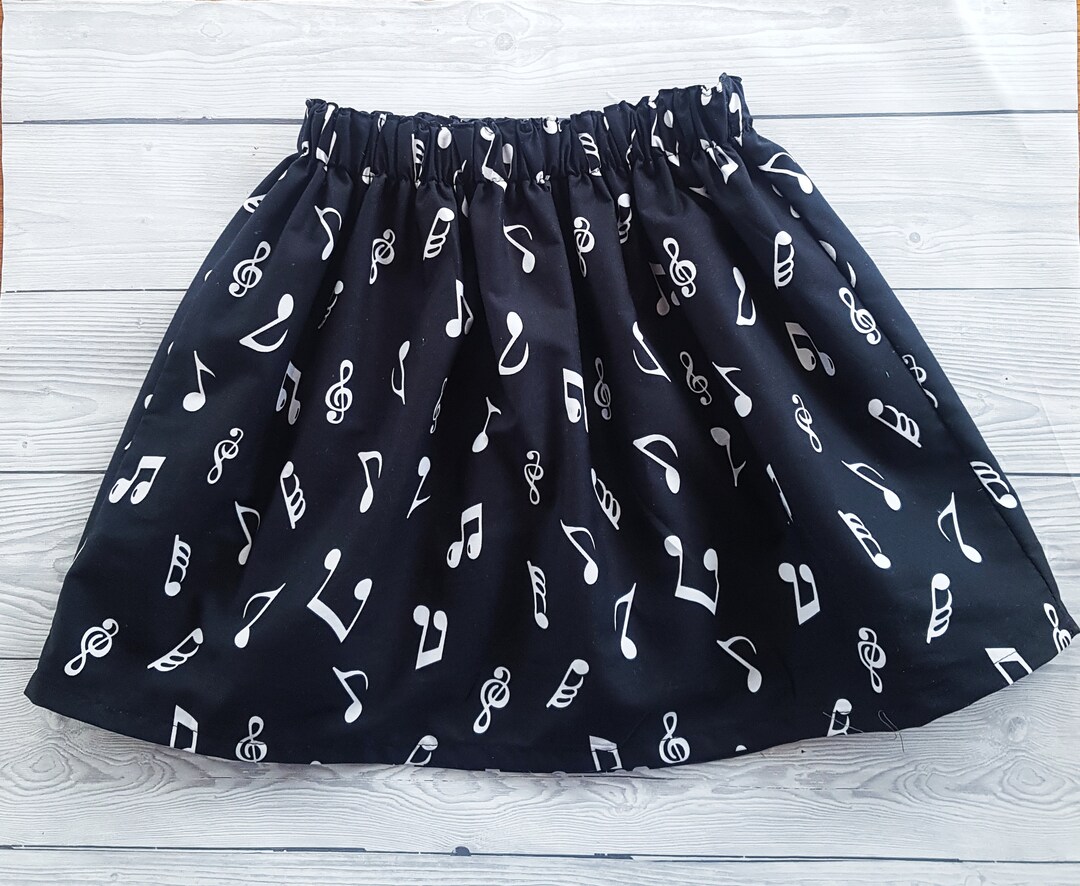 Music Skirt, Girls Skirt, Girl Music, Girls Party Skirt, Music Clothing ...